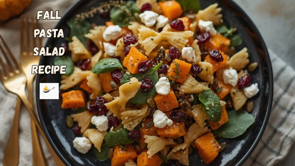 Quick Fall Pasta Salad Recipe with Maple Vinaigrette