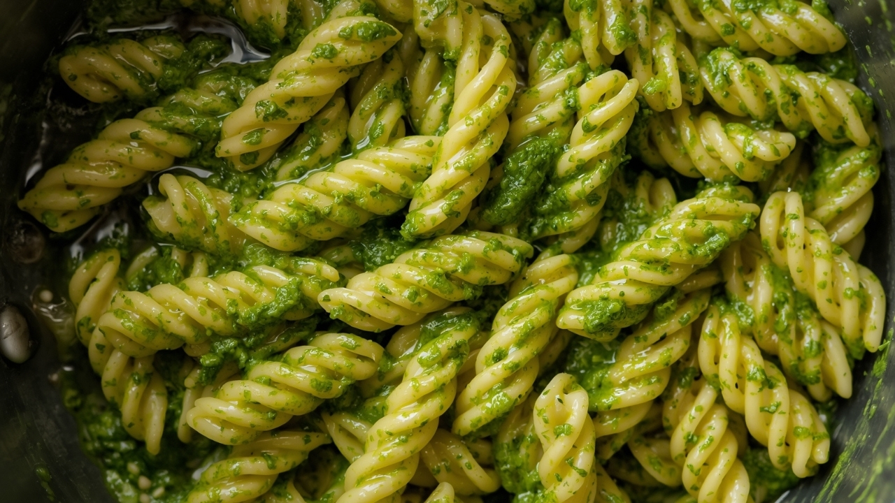 Easy Spinach and Pesto Pasta Recipe - Fresh & Creamy